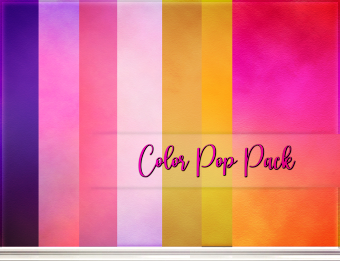 Second Life Marketplace - {TDH} Color Pop Wallpaper Pack