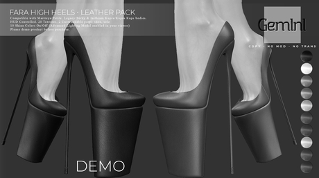 Second Life Marketplace - Gemini -Fara High Heels- DEMO