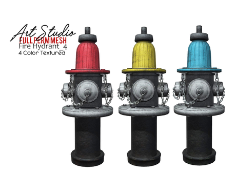 Second Life Marketplace - Art Sudio.FULL PERM \\ Fire Hydrant_4