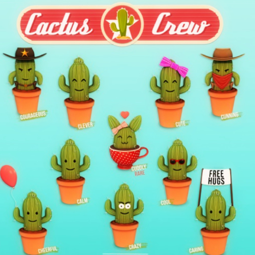 Second Life Marketplace - BackBone Cactus Crew - Cute