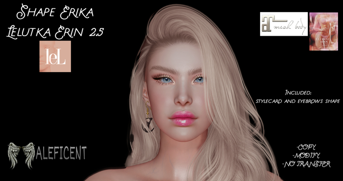 Second Life Marketplace - Shape Erika- Lelutka Erin 2.5