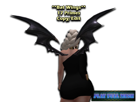 Second Life Marketplace - **Bat Wings**PlayFullMesh