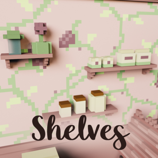 Second Life Marketplace - Pink Cafe Voxel Shelves Second Life Marketplace - Pink Cafe Voxel Shelves