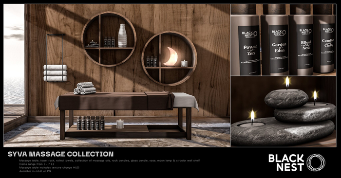 Second Life Marketplace - BLACK NEST / Syva Wall Shelf