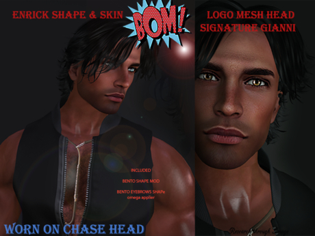 Second Life Marketplace - R.T.I.Enrick Shape & BoM Skin FOR LOGO HEAD ...