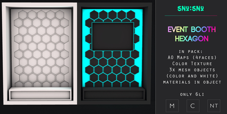 Second Life Marketplace - [snu:snu] Hexagon Booth / Event