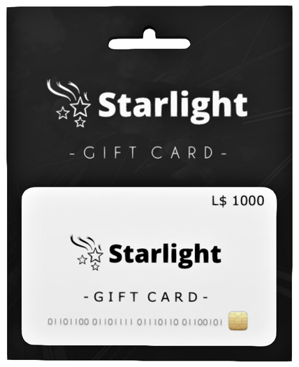 Second Life Marketplace - :: SA :: 1000L Gift Card - Starlight Apparel