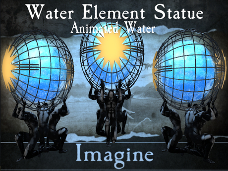 Second Life Marketplace - I: Water Element Statue - Black