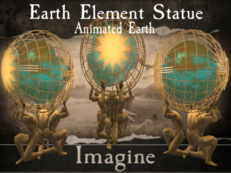 Second Life Marketplace - I: Earth Element Statue - Gold