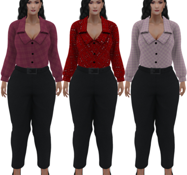 Second Life Marketplace - Maitreya blouse and trouser outfit- (2)