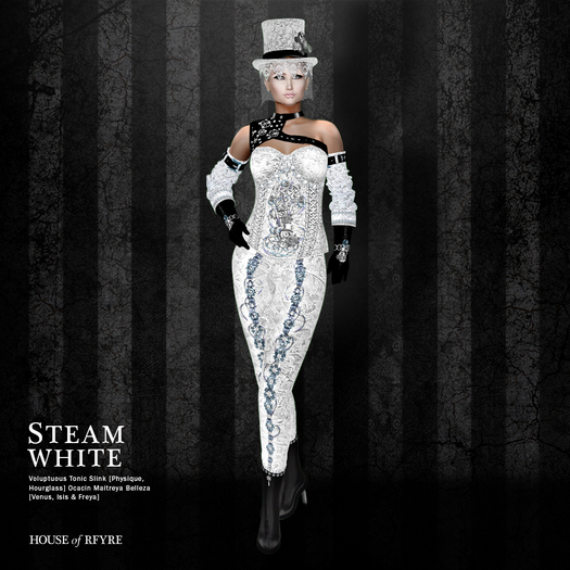 Second Life Marketplace - RFYRE WINTER STEAMPUNK WOMENS WHITE