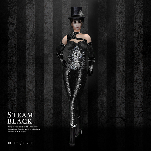 Second Life Marketplace - RFYRE WINTER STEAMPUNK WOMENS BLACK