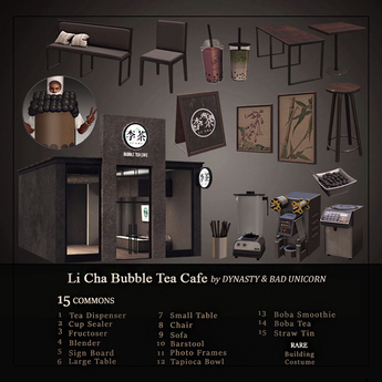 Second Life Marketplace - DYNASTY x Bad Unicorn - Li Cha Bubble Tea ...