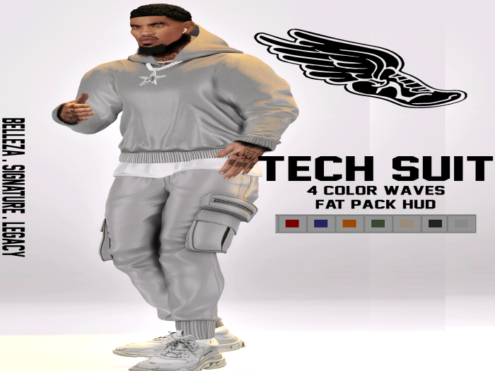 Second Life Marketplace - "TechSuit" FATPACK + HUD (8 COLORS) [Belleza ...