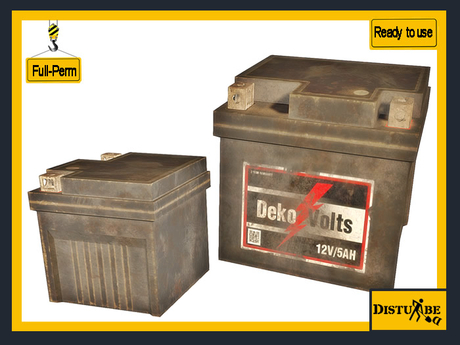Second Life Marketplace - ::DisturbeD:: Garage Props - Battery - FULL ...