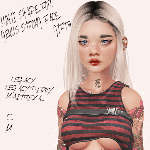 Second Life Marketplace - MINJI Shape for Genus Head - Strong Face GIFT001
