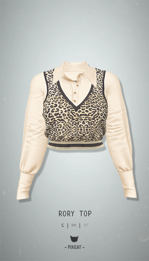 Second Life Marketplace - -Pixicat- Rory Top (Leopard)