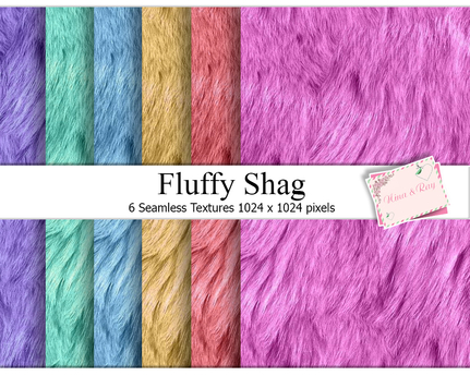 Second Life Marketplace - Fluffy Shag - 6 Textures Seamless - NINA and ...