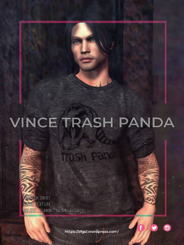 Second Life Marketplace - ZFG FOR HIM VINCE TRASH PANDA [WEAR]