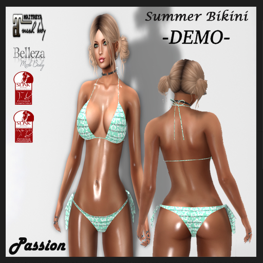 Second Life Marketplace Demo Passion Summer Bikini
