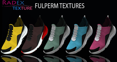 Second Life Marketplace - RADEX FULPERM TEXTURES : F13 CM Running Shoes V1
