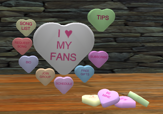 Second Life Marketplace - Valentine's Day Candy Singer Board