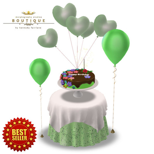 Second Life Marketplace - Birthday Cake 'CAKE SERVER' with Table ...