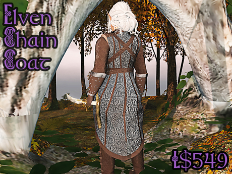Second Life Marketplace - ..::[R2]::.. Elven Chain Coat Leather and Mithral