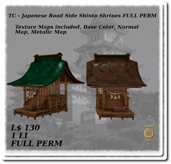 Second Life Marketplace - Japanese Road Side Shinto Shrines FULL PERM