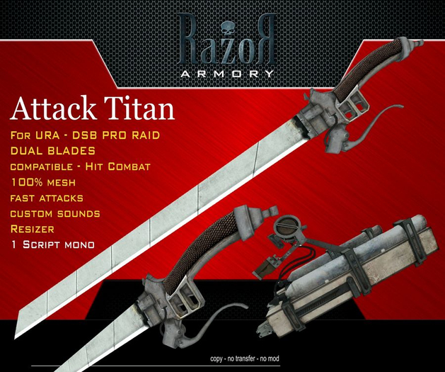 Second Life Marketplace - .::Razor::. >> Attack Titan
