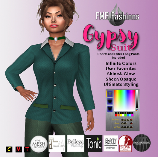 Second Life Marketplace - FMB Gypsy Suit (wear to unpack)