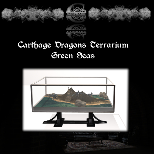 Second Life Marketplace - Carthage Dragon Terrarium Green Seas