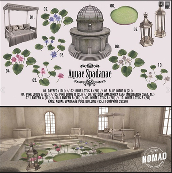 Second Life Marketplace - NOMAD // Aquae Spadanae Daybed
