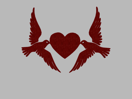 Second Life Marketplace - FULL PERM V * A 2 BIRDS IN LOVE DECAL