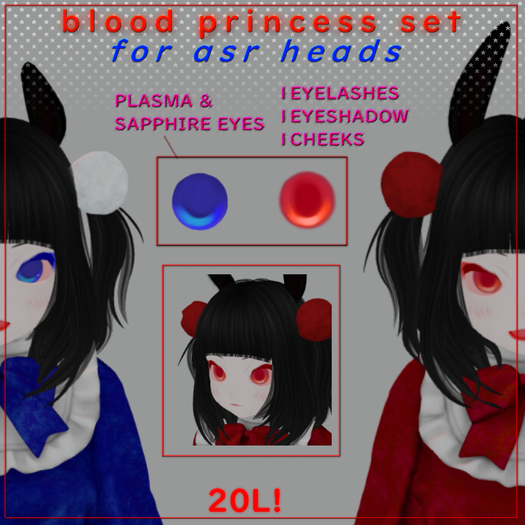 Second Life Marketplace - ASR BLOOD PRINCESS SET