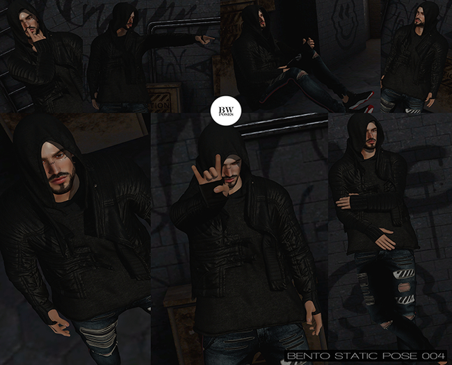 Second Life Marketplace - BW POSES - BENTO STATIC POSE 004