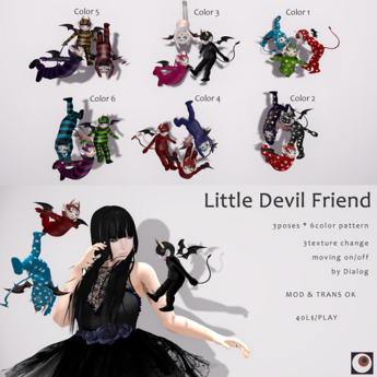 Second Life Marketplace - *N*Little Devil Friend #3 Color-2(Wear)