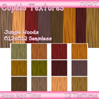 Second Life Marketplace - 12 Jungle Woods Textures