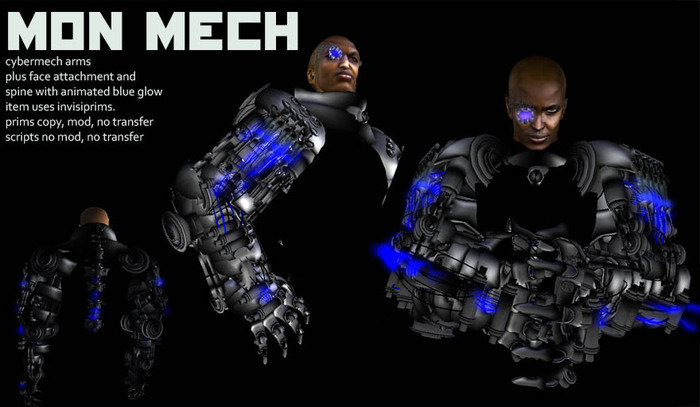 Second Life Marketplace - Grim Bros. mon mech arms + spine - BOXED