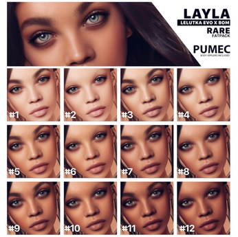 Second Life Marketplace - RARE --- LAYLA FATPACK --- RARE SKIN BOM