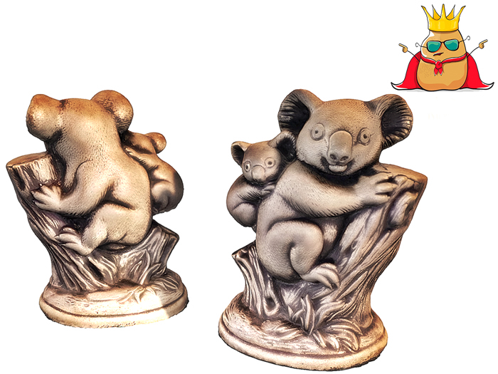 Second Life Marketplace - Meshed Potato - Stone Koala Statue - Full ...