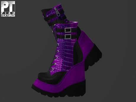 Second Life Marketplace - PIXO TEXTURES - F-201 Womens Wedge Platform ...