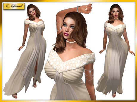 Second Life Marketplace - C.CHANTAL Ball Gown Outfit EVENING STAR ...