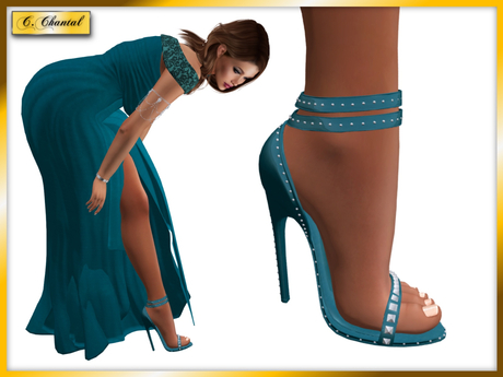 Second Life Marketplace - C.CHANTAL Ball Gown Outfit EVENING STAR ...