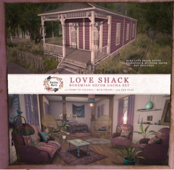 Second Life Marketplace - Petite Mort- Love Shack Coffee Table (bagged)