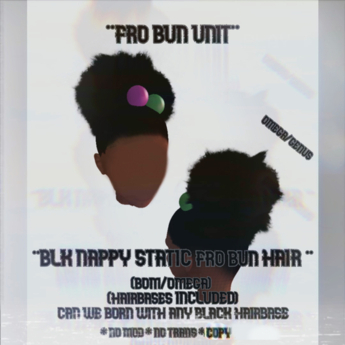 Second Life Marketplace - {DUALZZ} FRO BUN UNIT