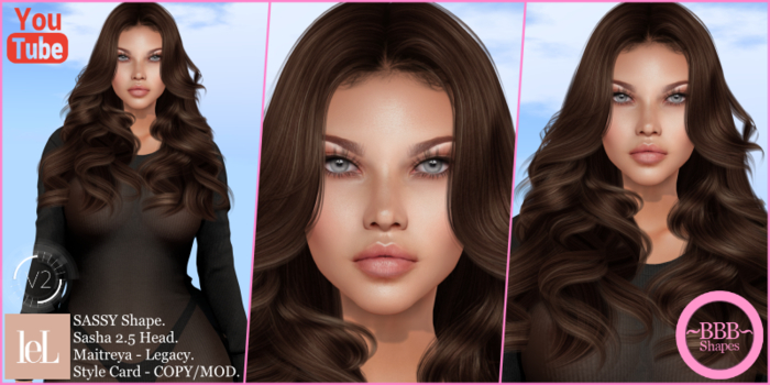 Second Life Marketplace - ~BBB~ SASSY Shape - LeL - Sasha 2.5
