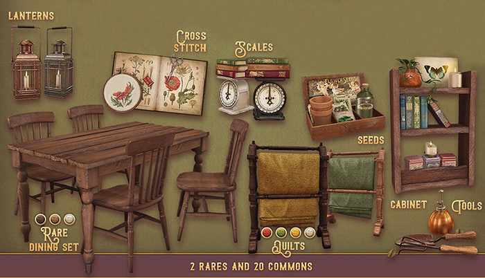Second Life Marketplace - .random.Matter. - Cottage Life - Dining Set ...