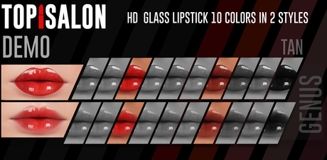 Second Life Marketplace - TOP1SALON - HD NAMI LIPSTICK (Lelutka ...