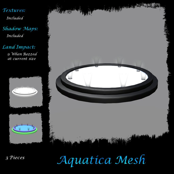 Second Life Marketplace - Aquatica Mesh - AM024557 Round Display